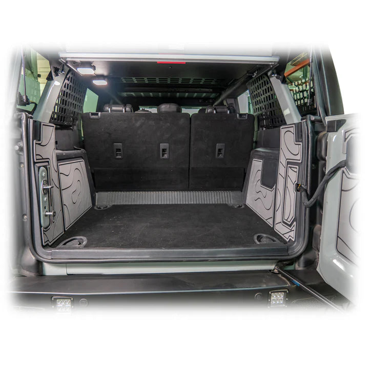 Turn Offroad 2021+ Ford Bronco Cargo Area Protection Kit (Black w/ Gre ...