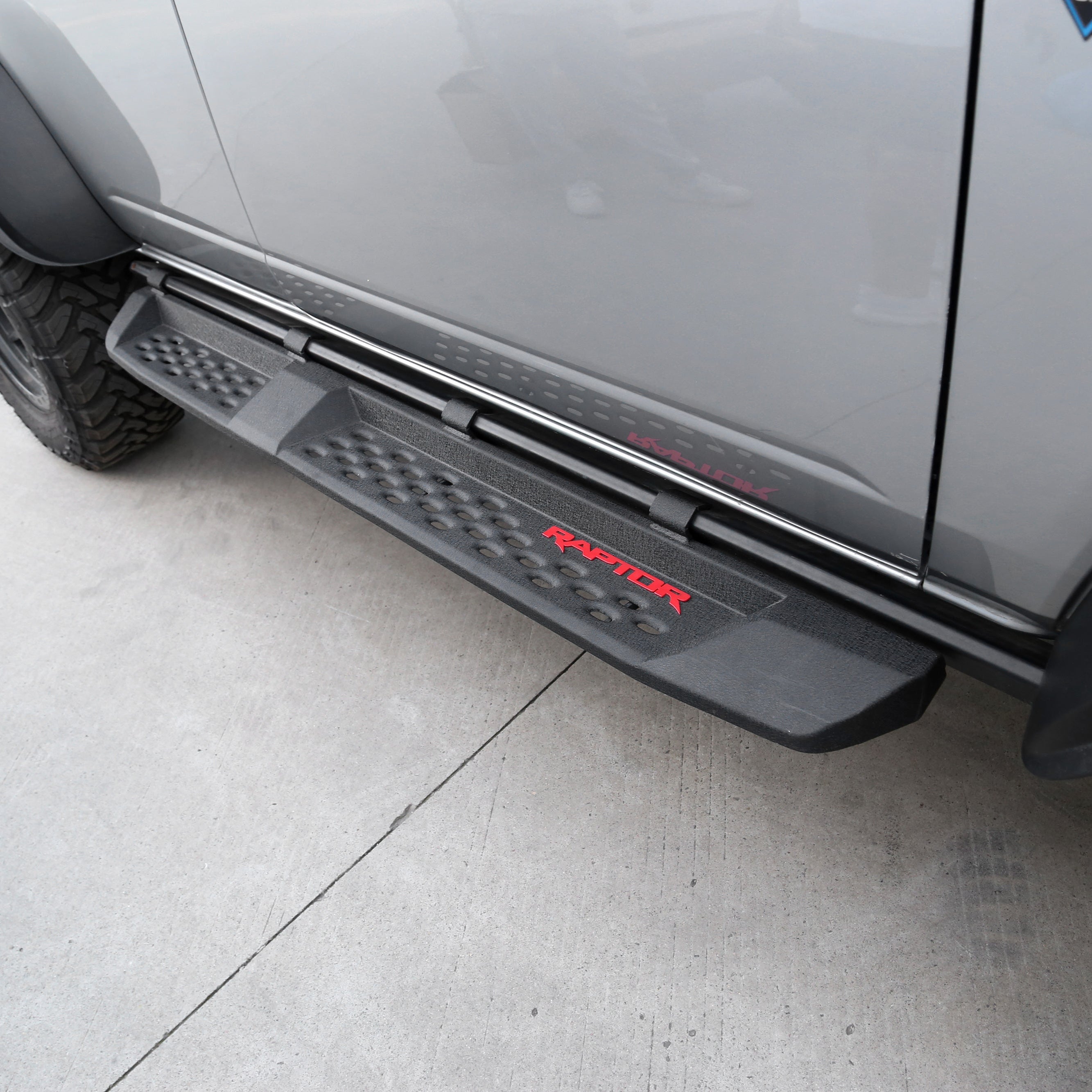 2021+ Ford Bronco Raptor Side Step Running Boards for Rock Rail - Fits ...