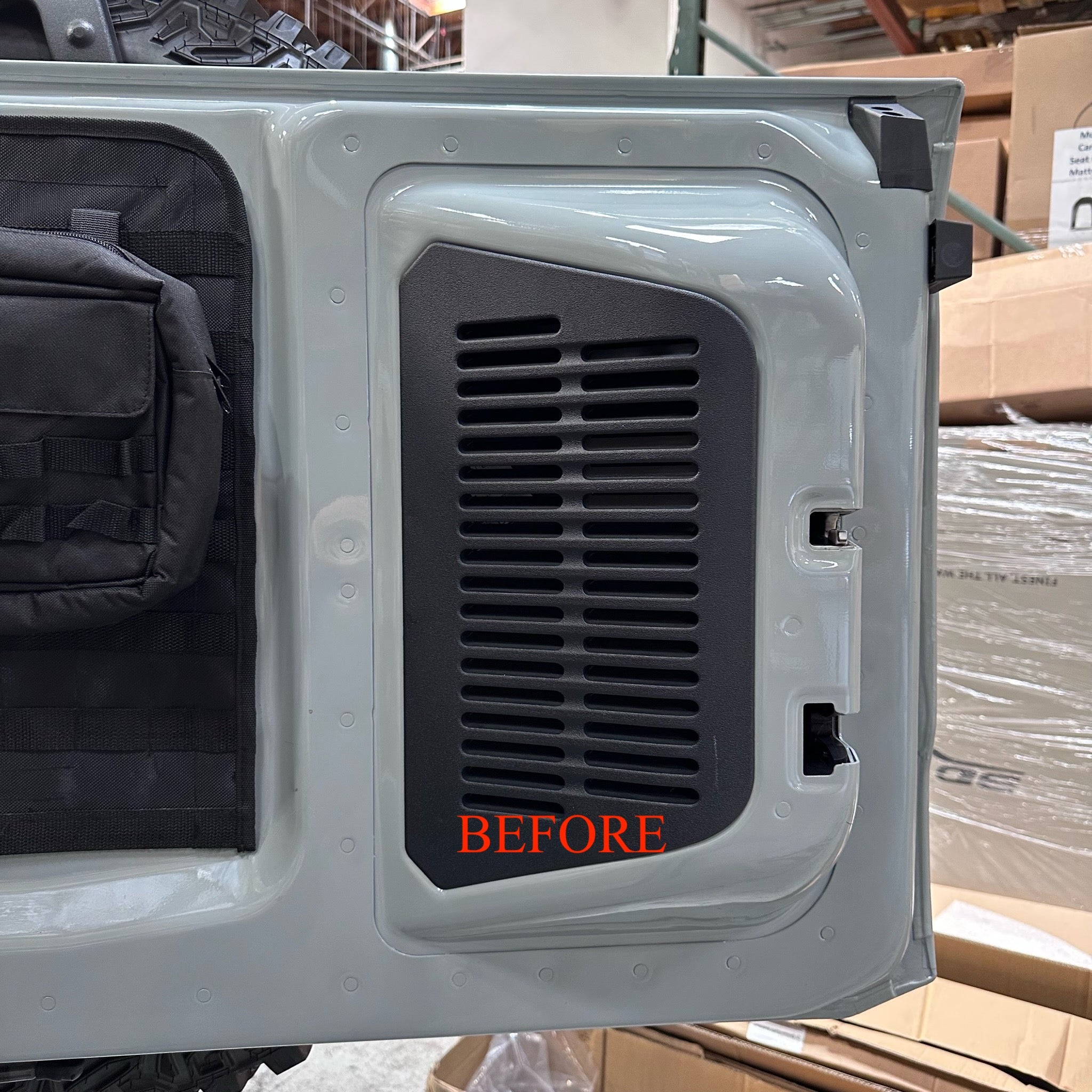 2021+ Ford Bronco Interior Tailgate Molle Panel Steel - Fits 2 & 4 Doo ...