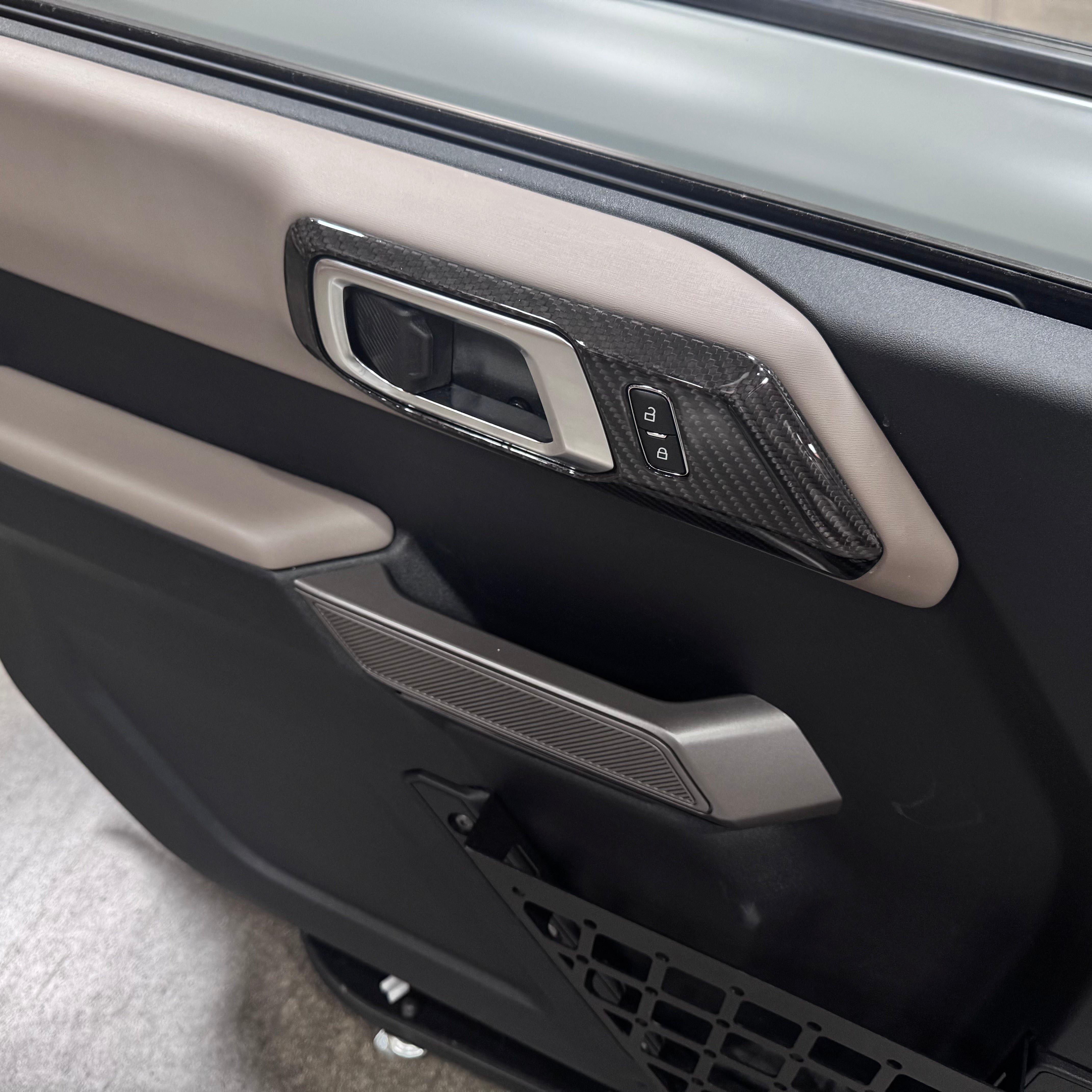 2021+ Ford Bronco Inner Door Handle Cover Overlay (4 Piece Kit) - Real ...