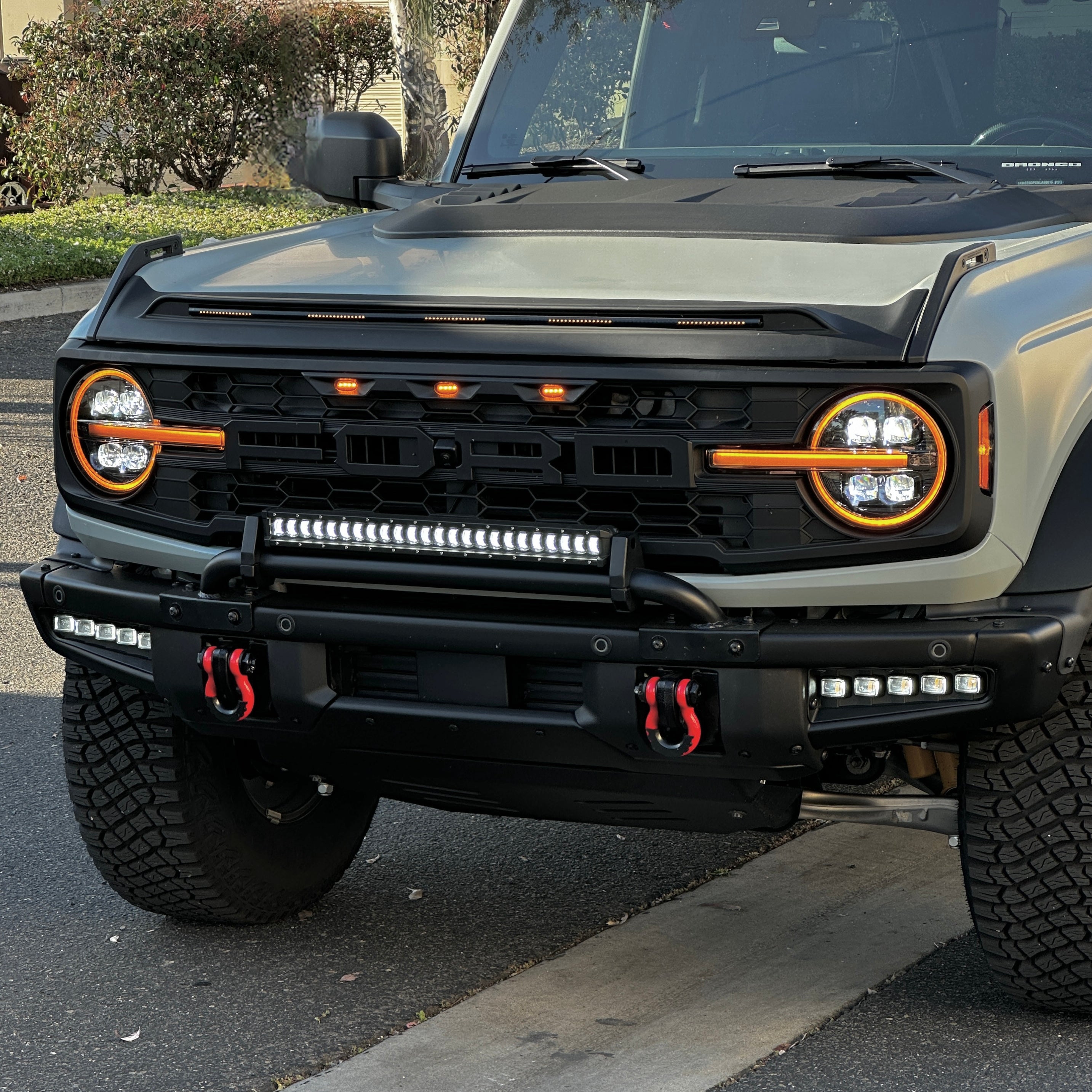 2021+ Ford Bronco Alpharex Nova Quad Projector LED Headlights - Fits 2 ...