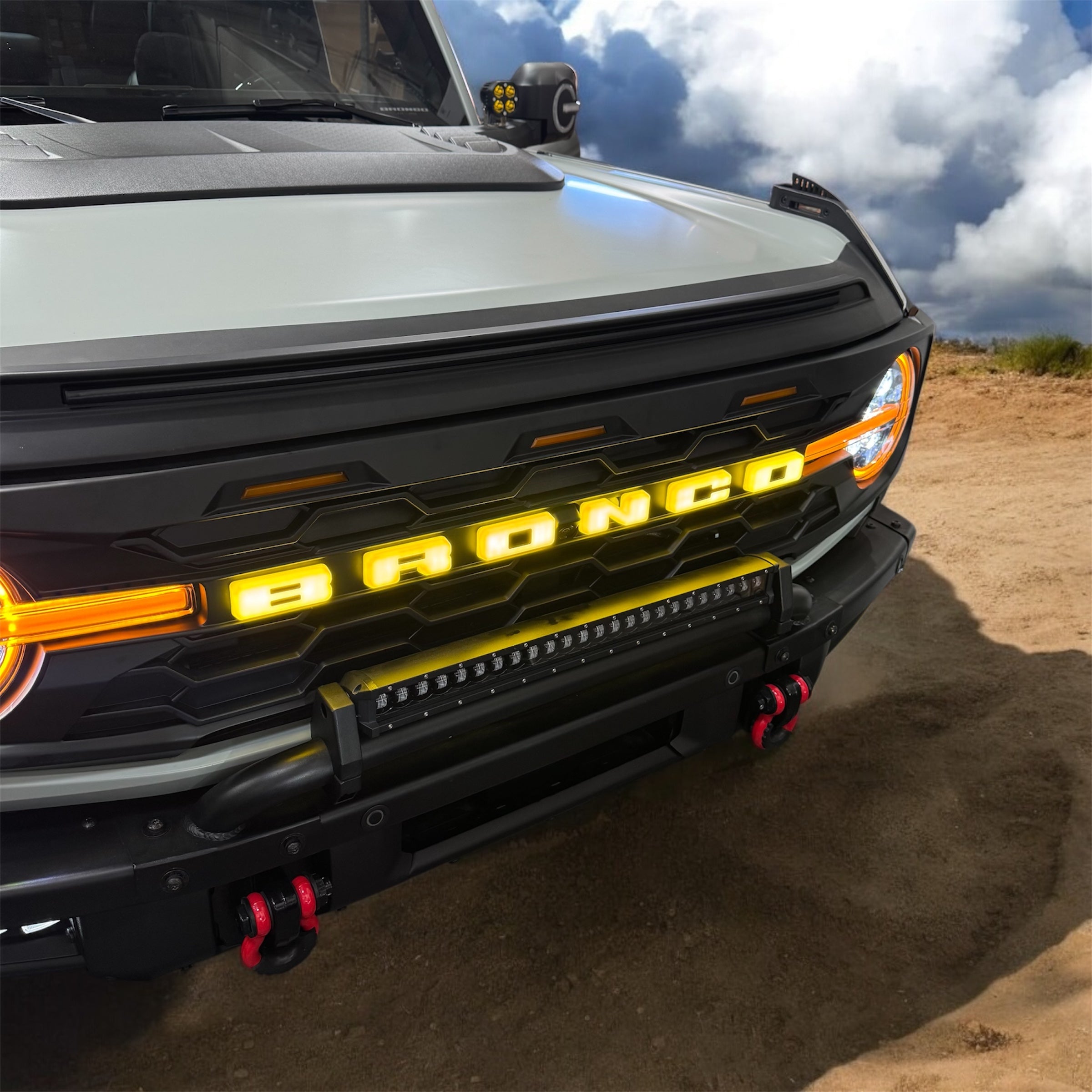 2021+ Ford Bronco LED "Bronco" Letter (YELLOW) - Fits 2 & 4 Door – RPM ...