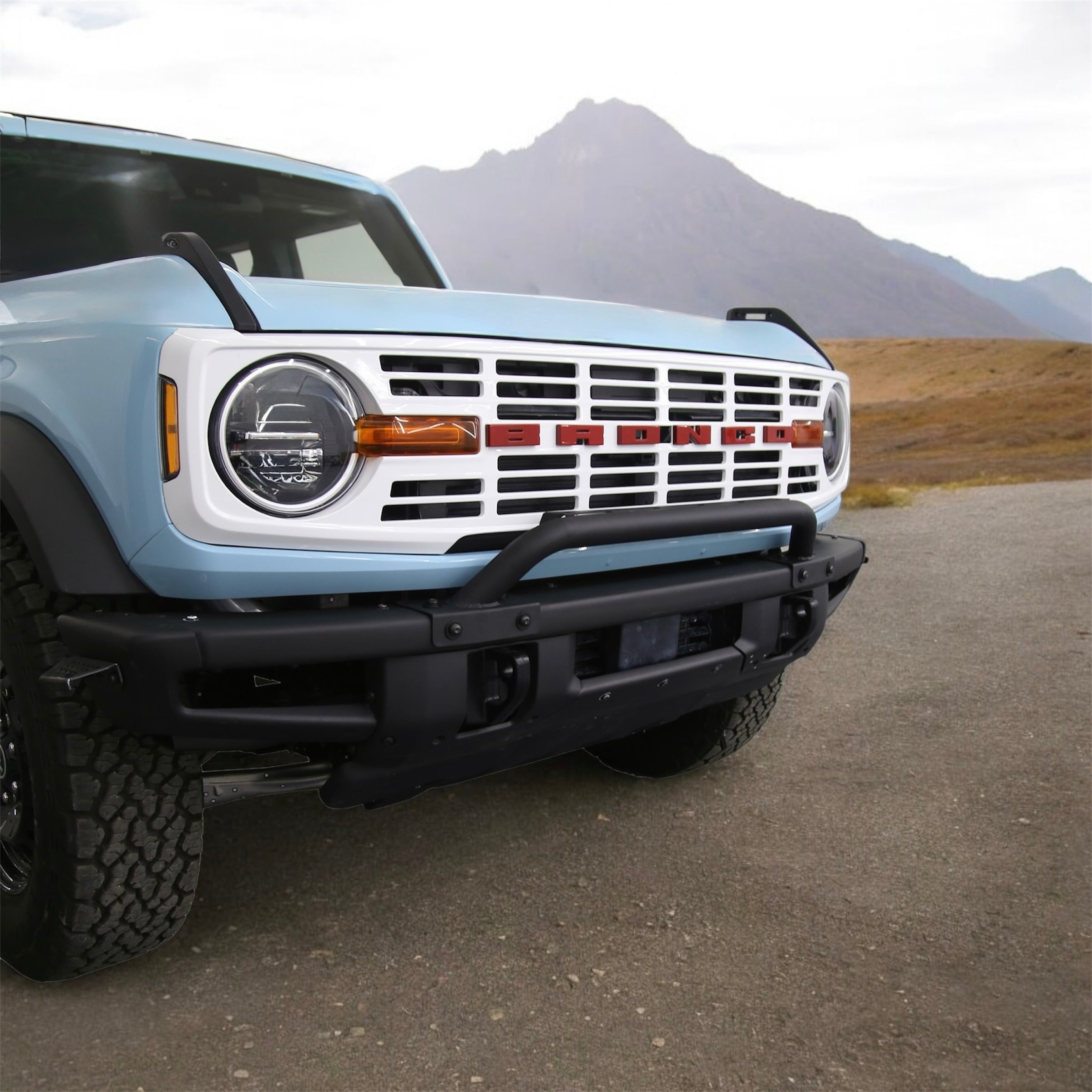 2021+ Ford Bronco Retro Heritage Edition Style Front Grille - Fits 2 ...