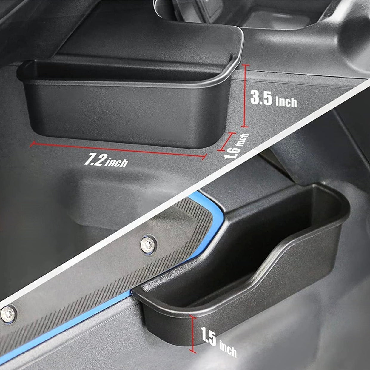 2021-2024 Ford Bronco Center Console Side Storage Box - Fits 2 & 4 Doo ...