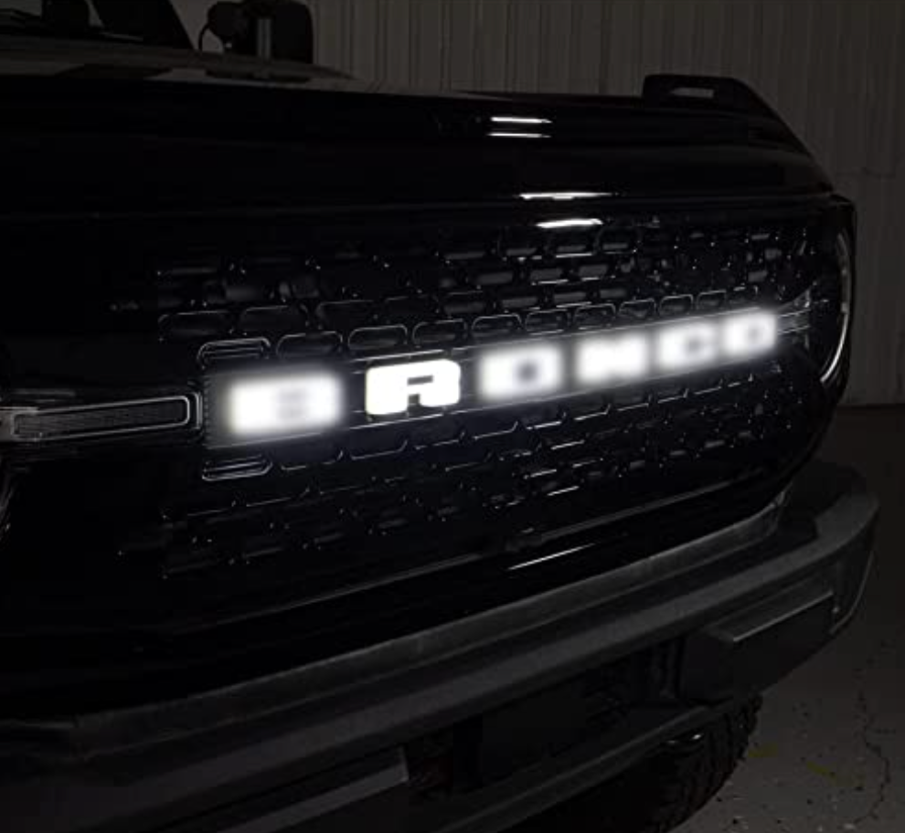 2021+ Ford Bronco LED "Bronco" Letters (All White) - Fits 2 & 4 Door ...